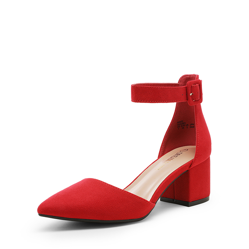 Red Ankle Strap Shoes
