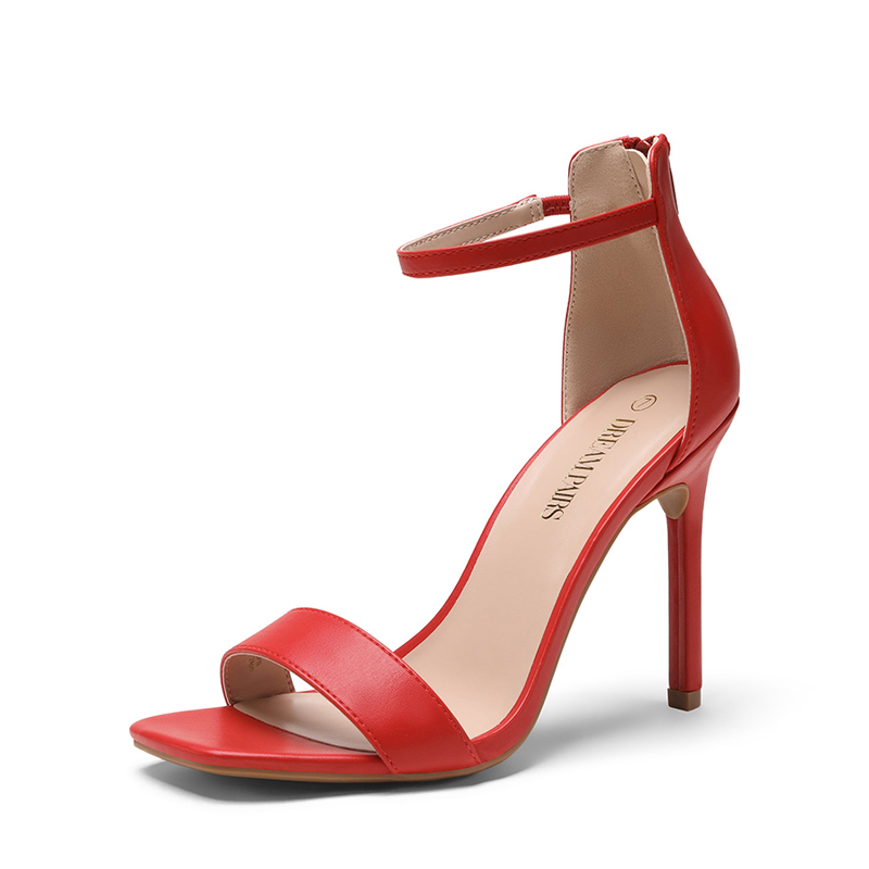 Red Ankle Strap Shoes